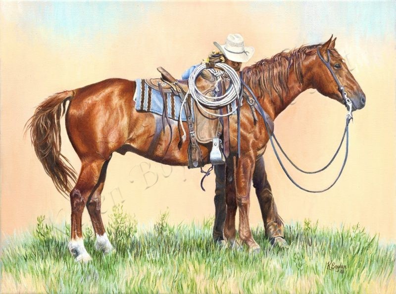Checking His Cinch – Karen Boylan Fine Art